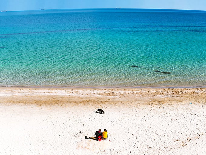 Clear water and untouched shoreline remind us why we fell in love with beaches in the first place.