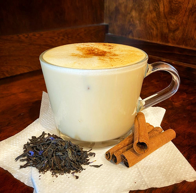 The Autumn Haze Latte combines rich espresso with seasonal spices, creating fall in a cup even when Florida refuses to cooperate.