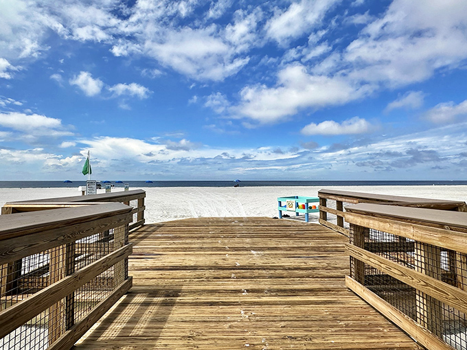 The boardwalk to paradise &ndash; where every step brings you closer to that "I can't believe this isn't a screensaver" moment.