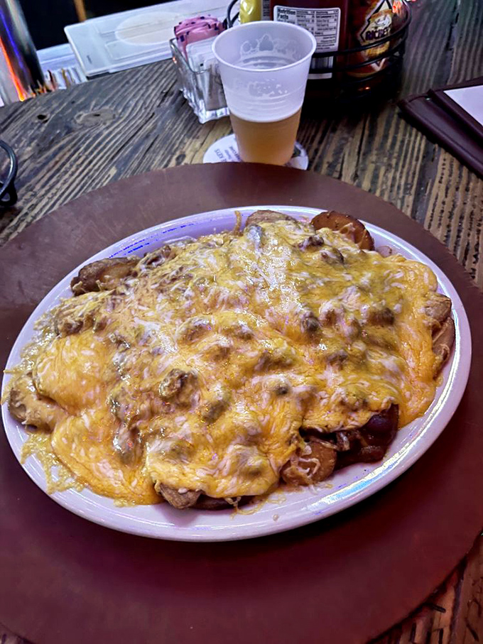 Comfort food elevated to an art form – these chili cheese fries aren't just a side dish, they're a commitment to indulgence worth every calorie.
