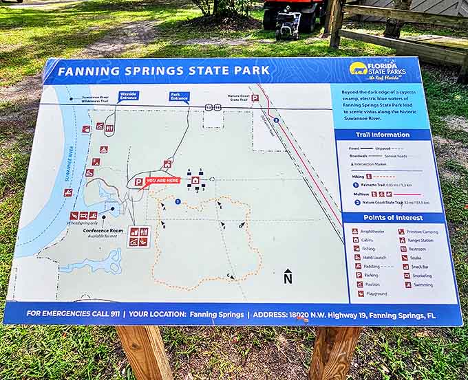 The park map: where "You Are Here" actually means "You're about to have an experience worth bragging about for years."