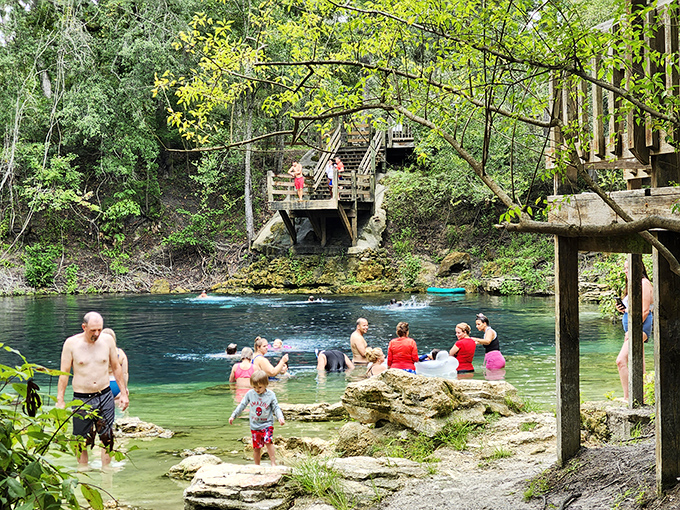 Families create memories in nature's playground, where smartphones are forgotten and laughter echoes across the water.