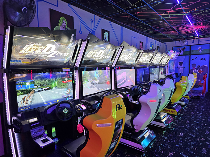 Racing simulators: Where perfectly reasonable adults transform into speed demons, complete with sound effects they make themselves. Vroom indeed!