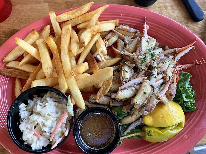 Saut&eacute;ed blue crab claws with hand-cut fries &ndash; a simple combination elevated to art form when the seafood is this fresh and the cooking this precise.