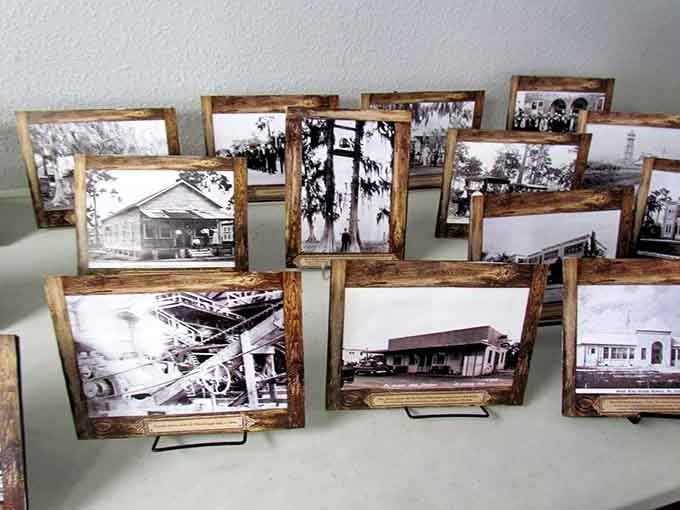 These framed photographs capture St. Cloud when it was younger, like looking at your town's baby pictures before it grew up.