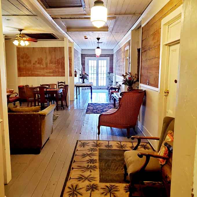 Common areas blend comfort with history, creating spaces where you can relax while surrounded by genuine antiques that have earned their character honestly.