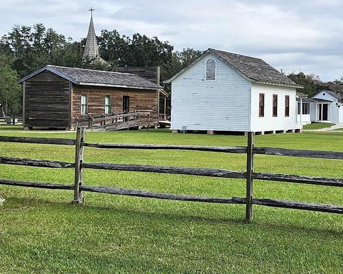 These weathered buildings weren't constructed for tourists – they're authentic structures that housed real Florida pioneers through harsh seasons.