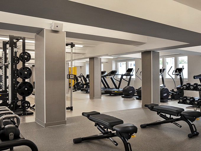 Even fitness feels luxurious at The Don CeSar's gym, where state-of-the-art equipment helps you balance indulgence with a good workout.