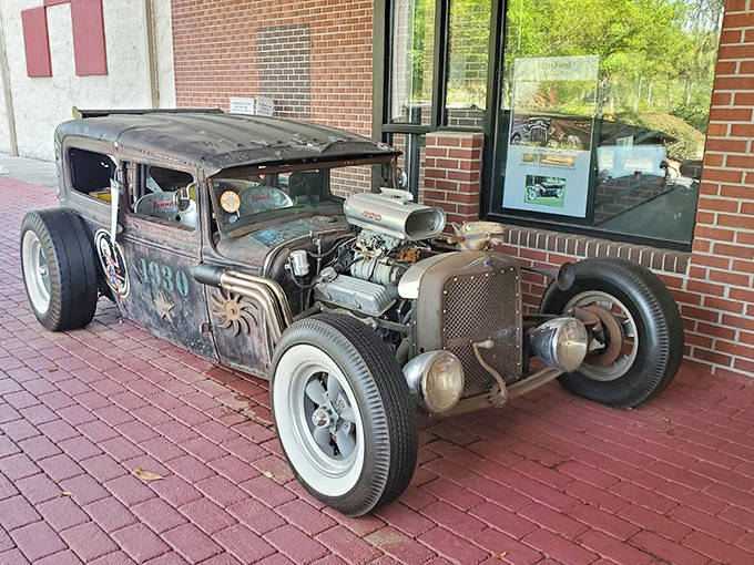 This weathered hot rod has more character in its rusty frame than most modern cars have in their entire bodies.