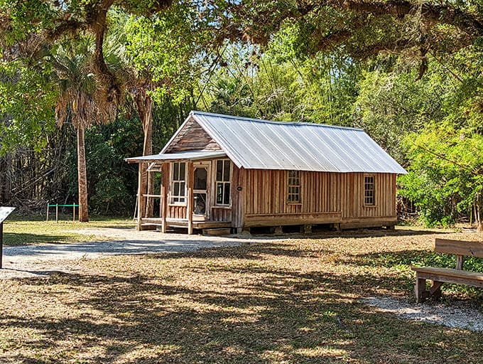 This meticulously restored building represents the Koreshans' practical approach to community living, blending function with modest architectural charm.