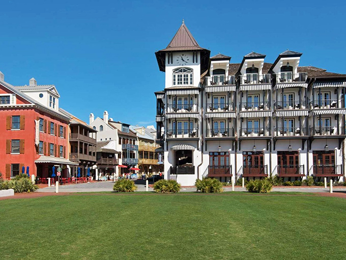 Rosemary Beach's thoughtfully designed community features Dutch and Mediterranean influences with charming streets perfect for afternoon strolls.