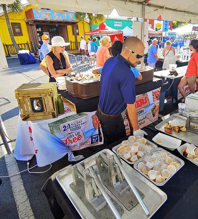 Tin City's waterfront location provides the perfect backdrop for seafood lovers seeking authentic Florida flavors and island atmosphere.