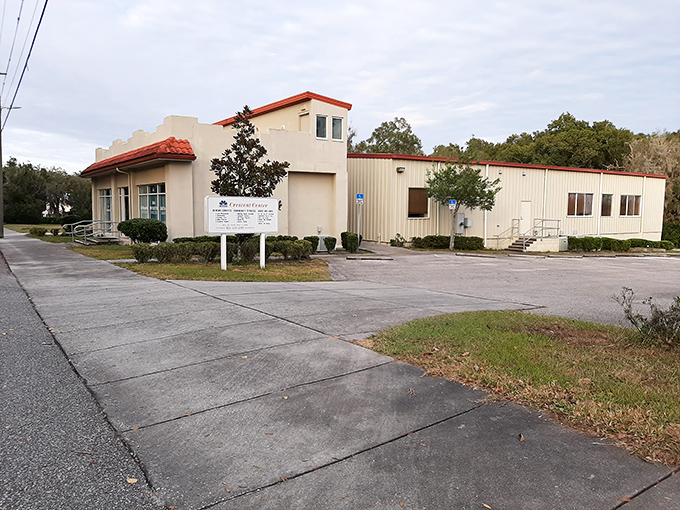 The Cares Crescent Enrichment Center stands ready to serve the community, its modest exterior belying the important work within.