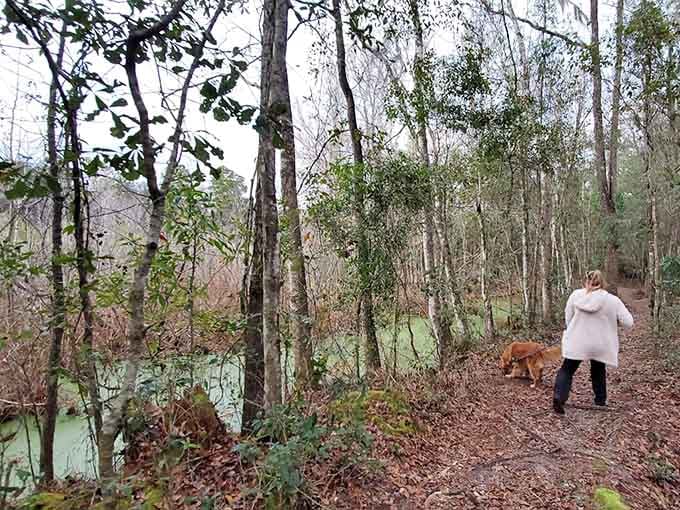 Visitors and their four-legged friends explore trails where the dress code is casual and the only requirement is curiosity about nature.