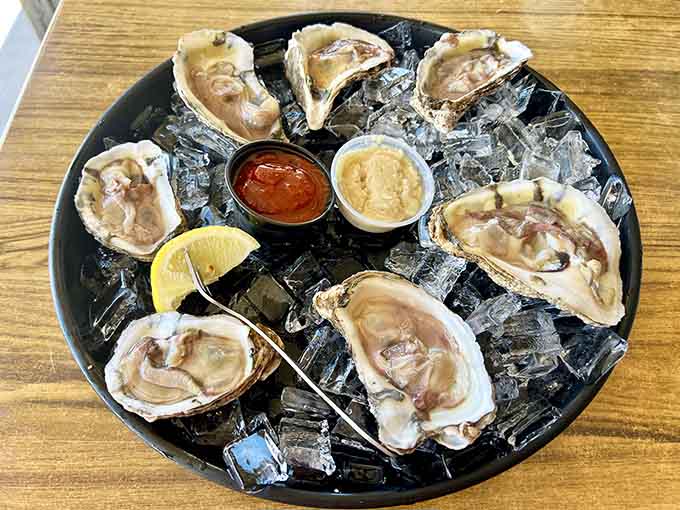 Fresh oysters on the half shell bring the ocean straight to your table, briny and cold and absolutely perfect.