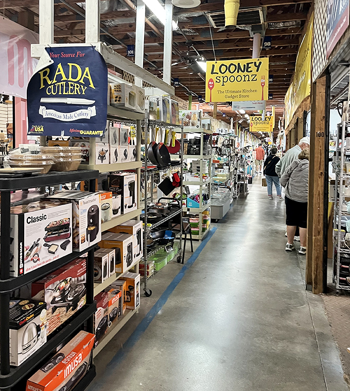 Kitchen gadget paradise where Rada meets Looney Spoonz &ndash; serious cooks and impulse buyers alike find themselves reaching for their wallets.