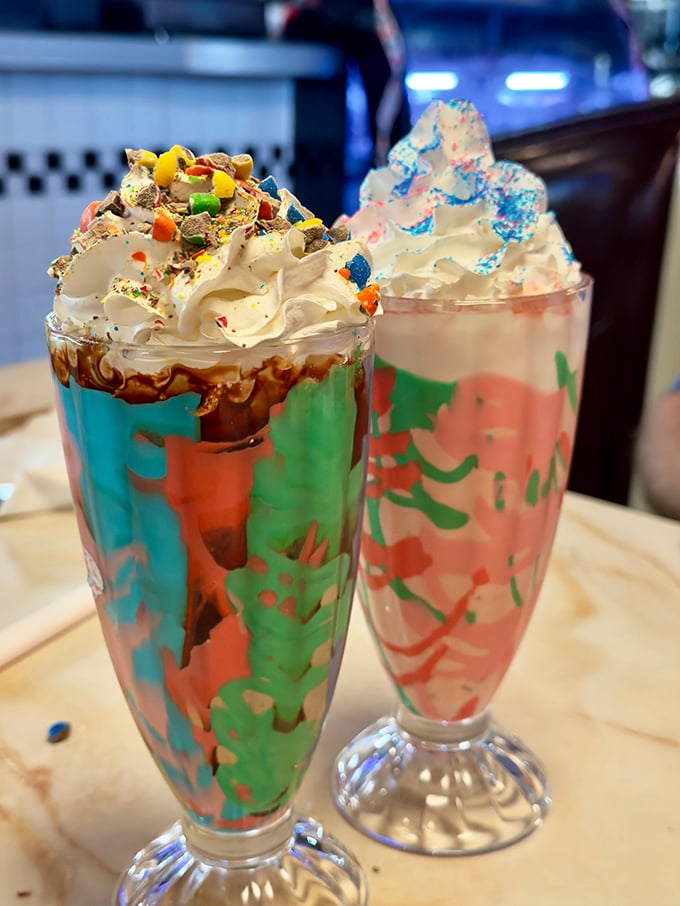 Not just drinks, but drinkable art &ndash; these colorful creations look like they graduated from milkshake university with honors in both taste and presentation.