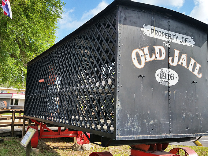 The original mobile home—this portable jail cell on wheels brought new meaning to "we'll pick you up" for rowdy cowboys and troublemakers.