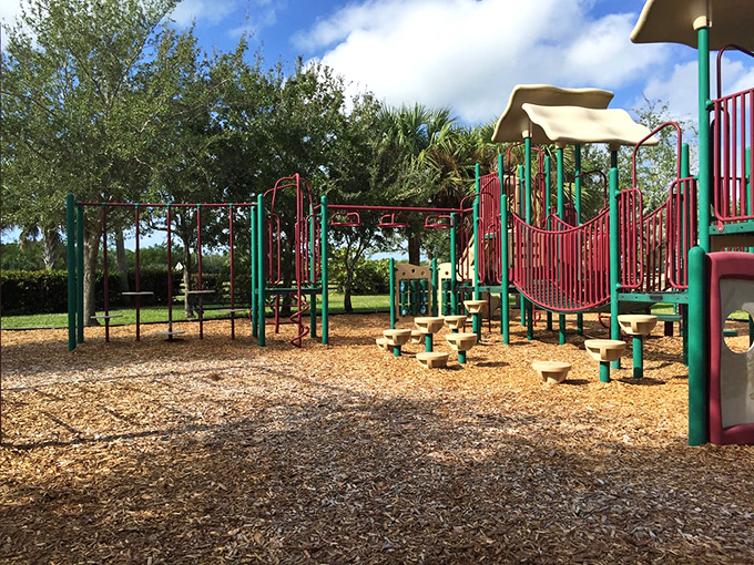 Playground paradise where kids can monkey around &ndash; because sometimes little explorers need a break from shell collecting.