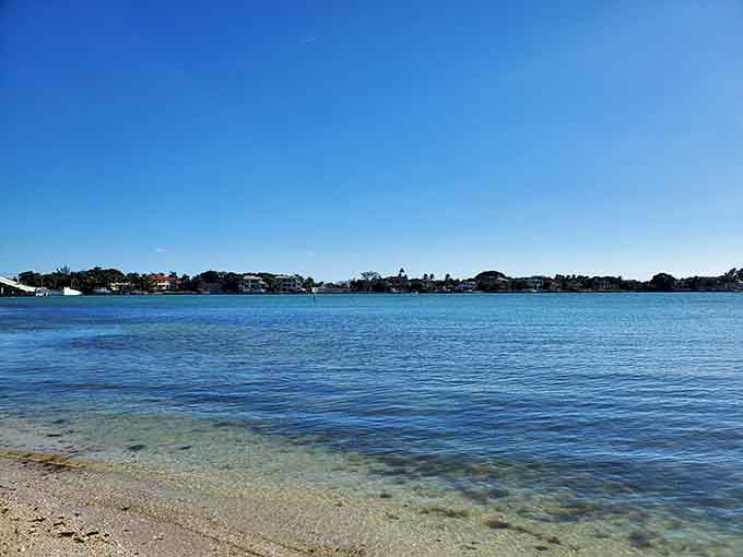 The beach at Quick Point offers shell hunting, sunset watching, and views that make you understand why people write songs about Florida.
