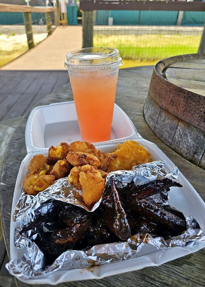 Barbecue ribs and fried delights prove that Summer Crush understands the sacred relationship between good wine and even better comfort food.