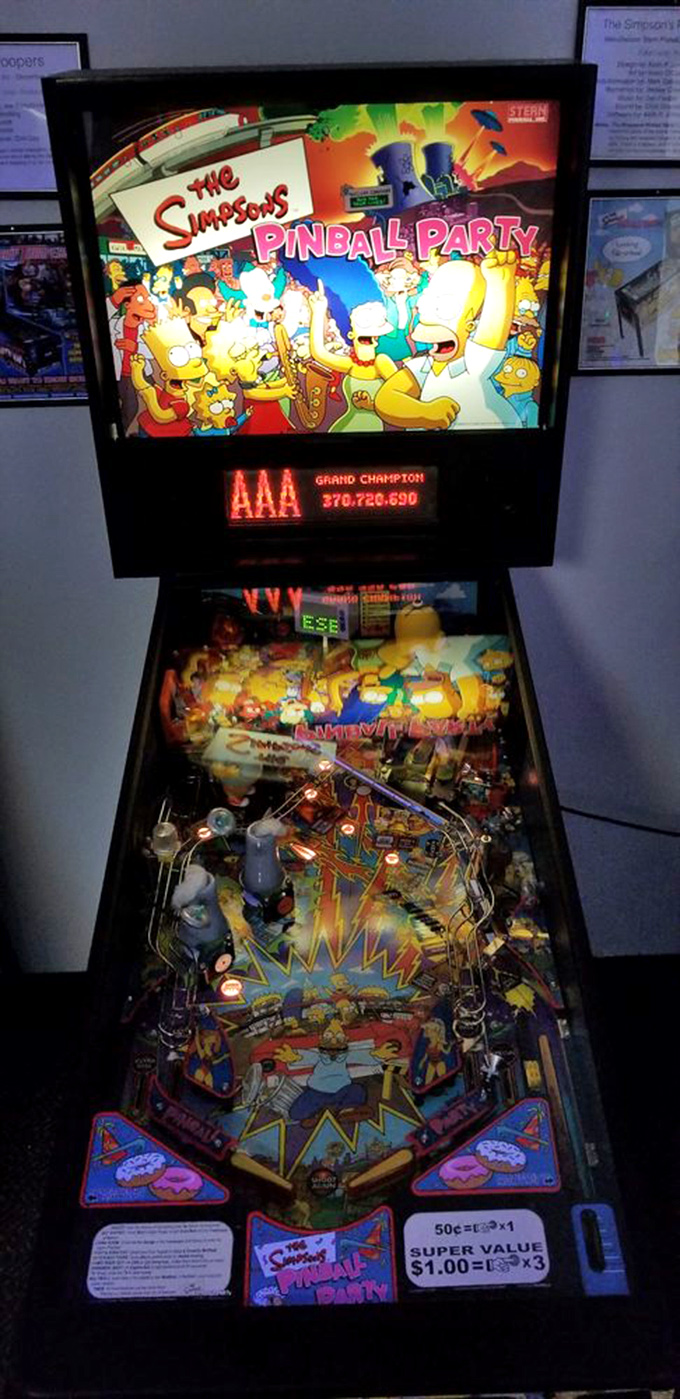 D'oh! The Simpsons Pinball Party brings Springfield's favorite family to life with humor, challenges, and donut-themed targets.