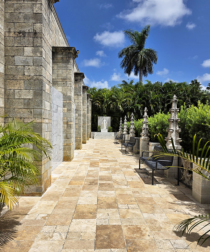 Sunlight plays hide-and-seek through these arches, creating the same moving patterns that monks observed 800 years ago.