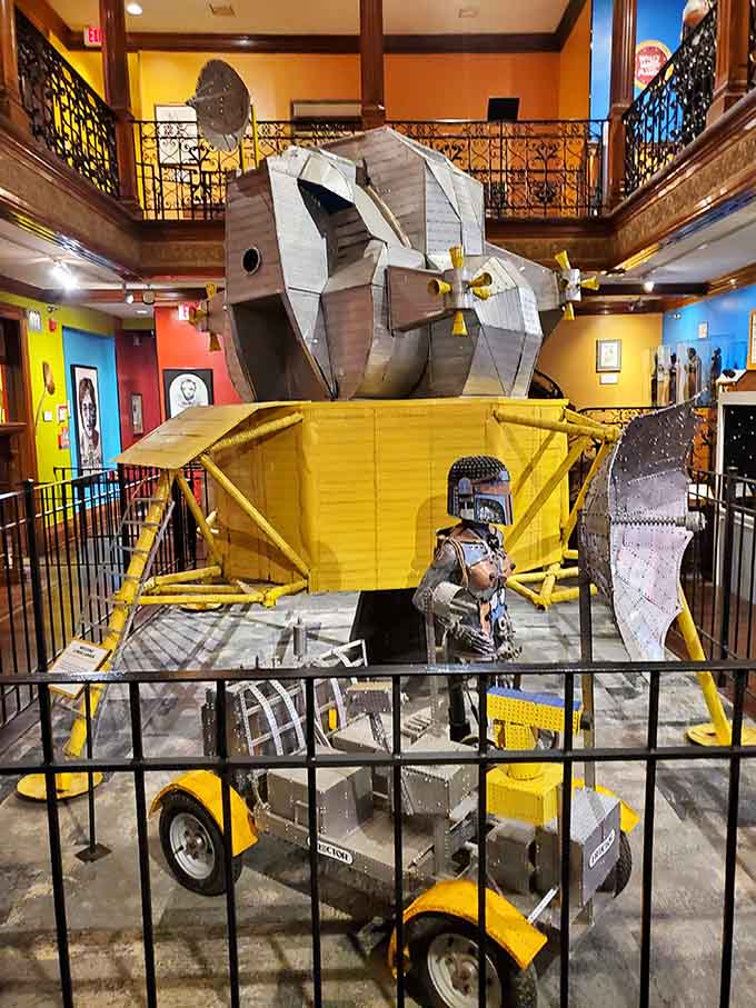 Space travel meets artistic vision in this exhibit that's literally and figuratively out of this world.