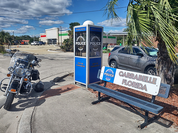 Only in Carrabelle would you find a police station that doubles as a photo op – possibly the only jail cell that welcomes selfies!