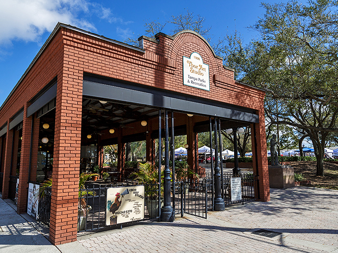 Ybor Art Studio provides a creative haven where Tampa's artistic spirit flourishes among brick walls that have witnessed generations of cultural evolution.