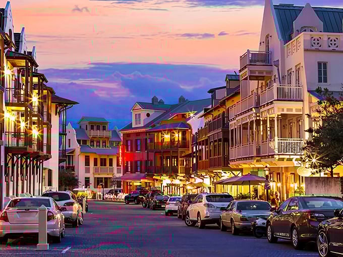 Sunset paints the town in golden hues, transforming ordinary buildings into something magical &ndash; Mother Nature's own Instagram filter.