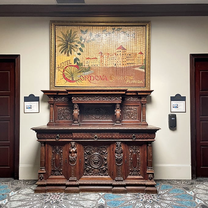 This isn't your grandmother's sideboard (unless she was secretly Moroccan royalty). Intricate woodwork tells stories of artisans who believed details matter.