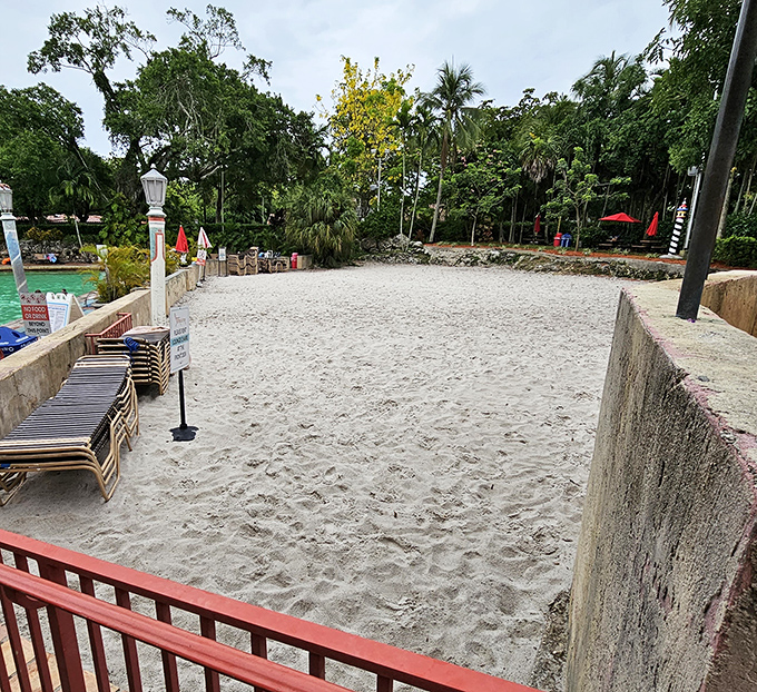 This isn't just sand &ndash; it's a slice of beach paradise strategically placed for those who prefer their swimming with a side of sandcastle building.