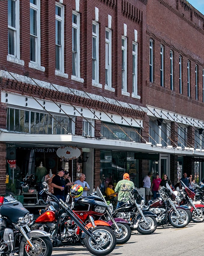 Arcadia's historic downtown features classic brick buildings and wide sidewalks that make family exploration easy and enjoyable.