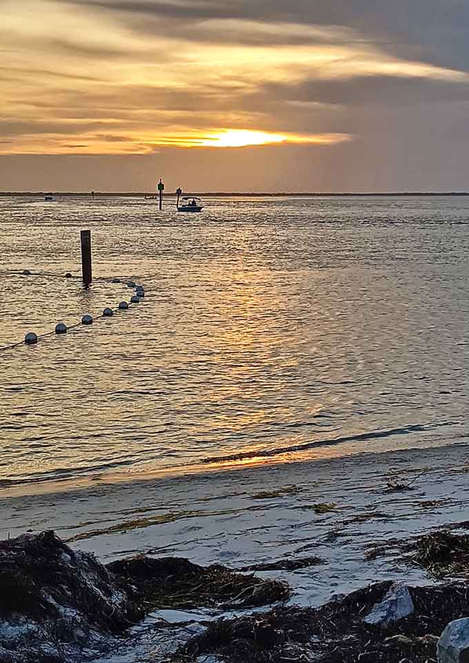 When the water looks this calm, you understand why people pay therapists when they could just sit here instead.