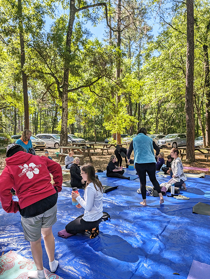 Outdoor classroom in session &ndash; the park offers natural learning opportunities where visitors of all ages connect with Florida's unique environment.