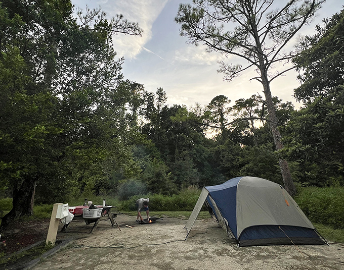 Camping at Rainbow Springs: where sleeping under the stars comes with the bonus of waking up to paradise.