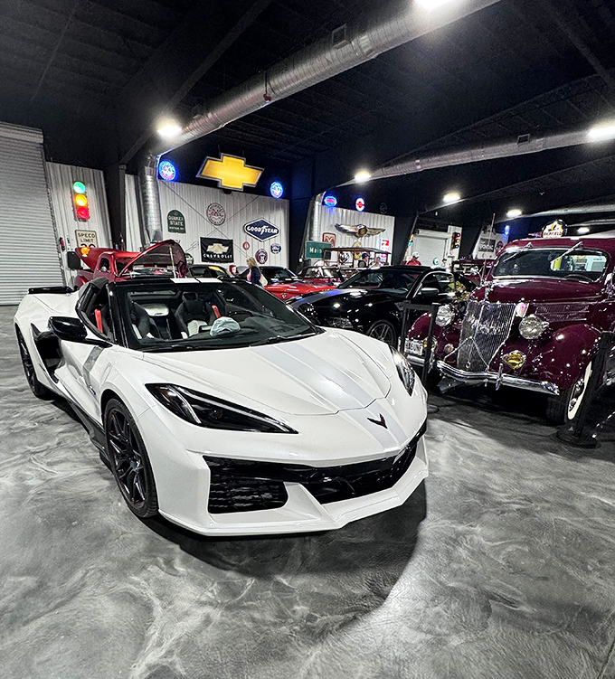 This modern Corvette Z06 shows that America's love affair with horsepower and sleek design is still burning rubber after all these years.