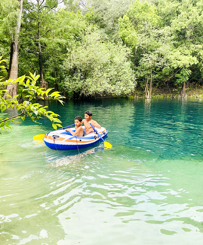 Young adventurers navigate their own expedition, discovering freedom in a world without screens or schedules.