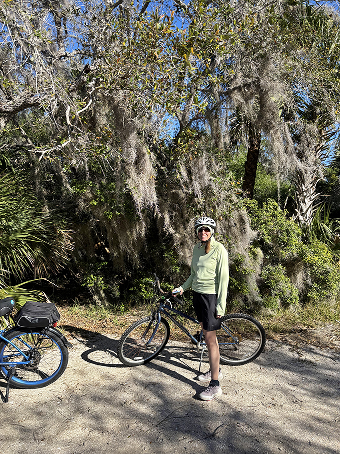 Spanish moss creates ethereal veils among the trees, filtering sunlight into the kind of dappled glow that photographers and nature lovers dream about.