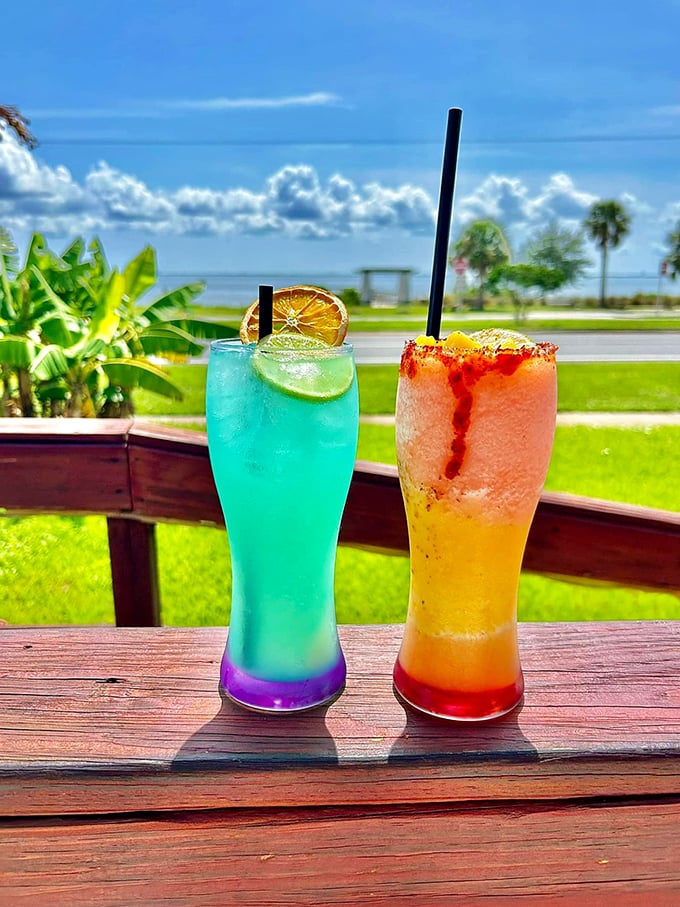 Tropical drinks with views to match&mdash;these colorful concoctions are like Florida sunshine in a glass, perfect for sipping patio-side.