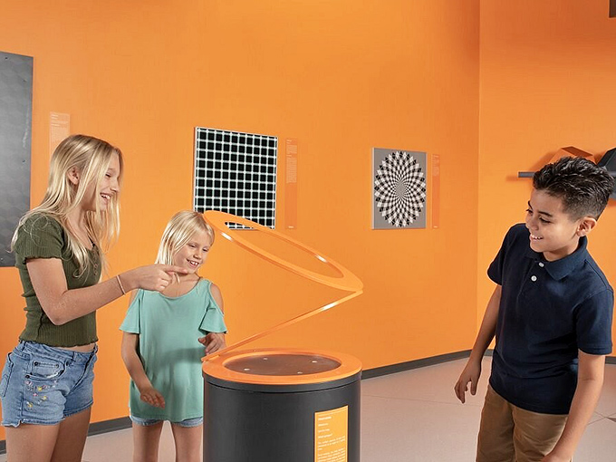 This floating ring illusion creates the perfect optical trick &ndash; are you actually suspended in mid-air or is it clever design?