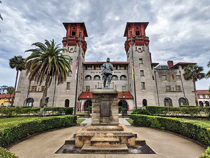 Standing guard since the Gilded Age, this statue has witnessed countless selfies, graduation photos, and late-night campus shenanigans.