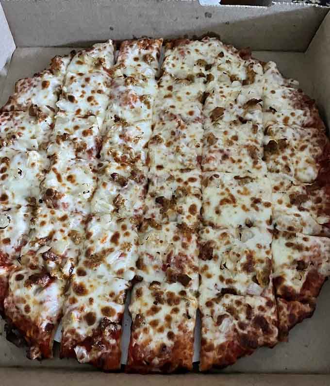 Sausage lovers rejoice at this meat-covered masterpiece that delivers protein and flavor in every single bite.