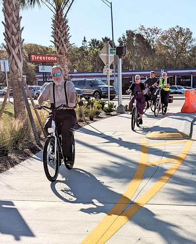 Local cyclists treat this trail like their daily commute to happiness, and honestly, they're onto something pretty special here.