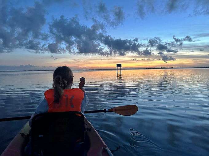 Paddling into the sunset is just the opening act for the bioluminescent spectacular waiting ahead.