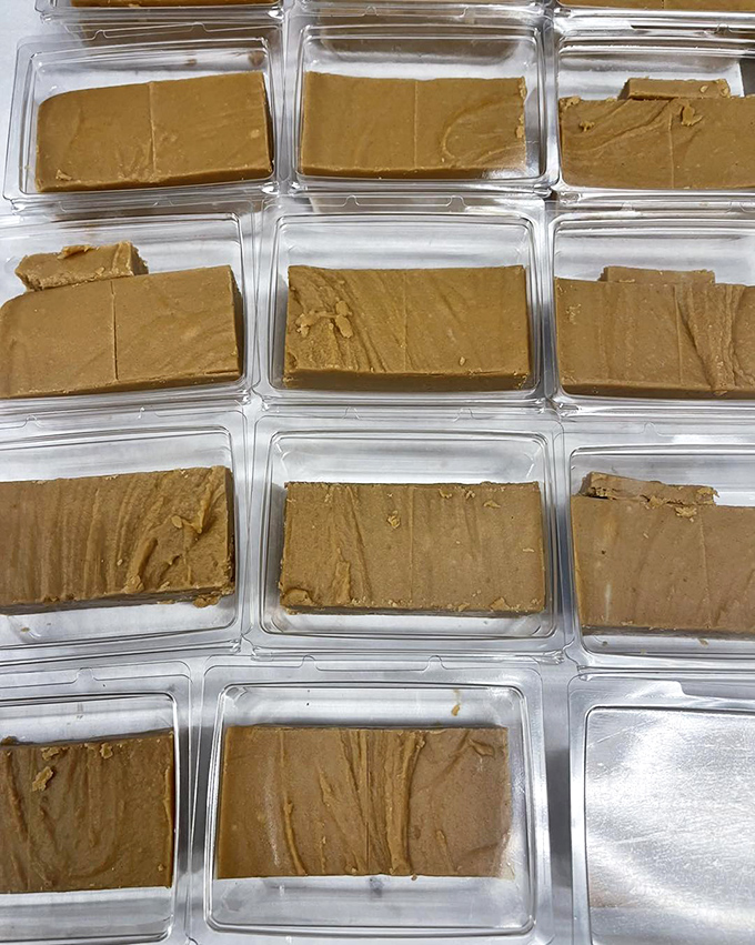 Peanut Butter Fudge: Slabs of creamy peanut butter perfection that would make Elvis weep with joy.