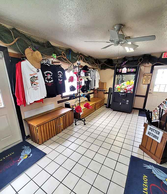 The treasure trove gift shop offers everything from "I Survived the Gators" t-shirts to pirate memorabilia &ndash; souvenirs with actual connections to your adventure.