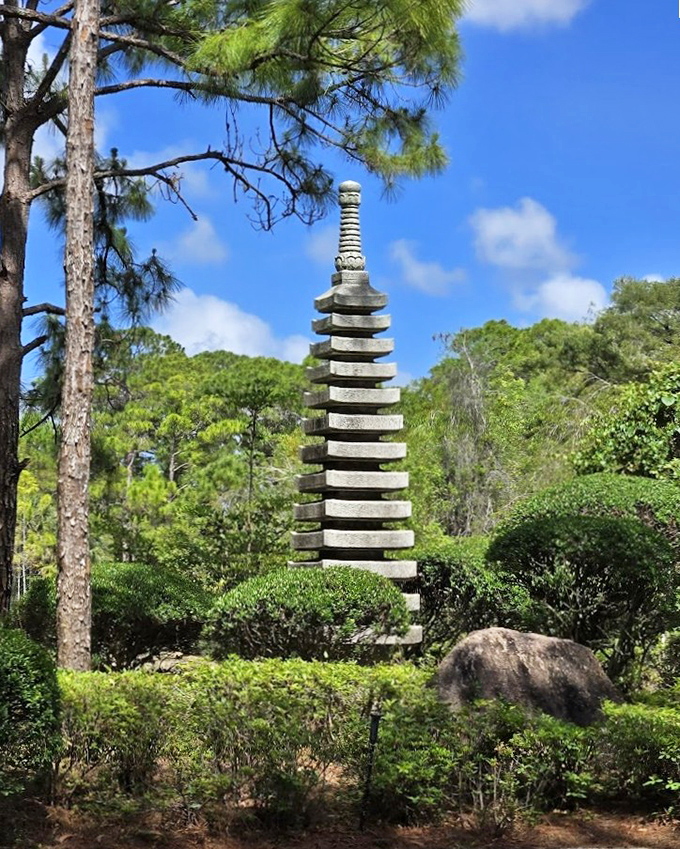 This isn't just a stack of rocks &ndash; it's a vertical haiku reaching toward the Florida sky.