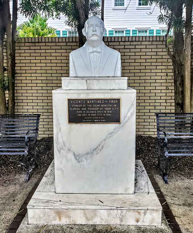 This gentleman in marble watched his vision transform Tampa into the Cigar Capital of the World, which is quite the accomplishment for someone from Valencia, Spain.